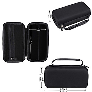 Aproca Hard Travel Storage Case,for Wahl Clipper Stainless Steel Lithium Ion Plus Beard Trimmer Hair Clippers Shavers 9818 / Braun MGK3060 Men's Beard Trimmer (Black)