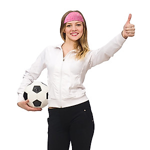 Men's Sweatbands for Workout: Camo Headband, Wide Sweat-Absorbing Head Band for Basketball, Football, Cycling, Running, Yoga, 4.7 x 9.8 Inch (Bandanna Style)