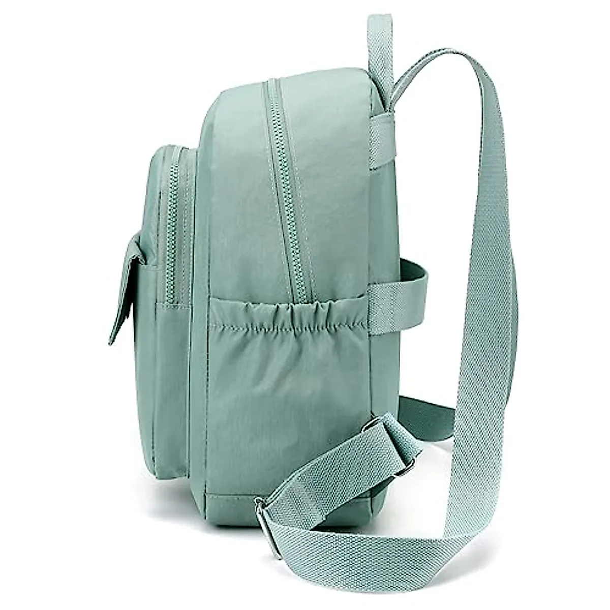 Collsants Small Backpack Purse for Women Nylon Travel Backpack Lightweight Casual Daypack(black)