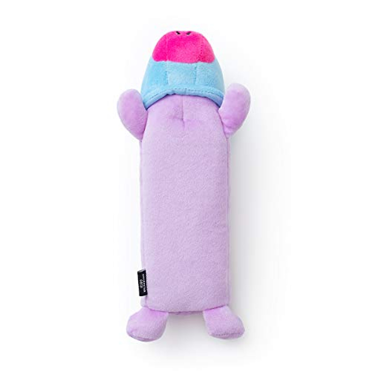 BT21 MANG Character Soft Plush Stuffed Animal Cute Pencil Case Pouch, Purple/Blue