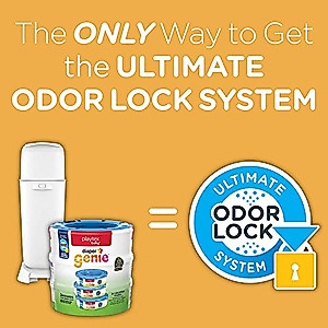 Playtex Diaper Genie Refill (810 Count Total - 3 Pack of 270 Each)