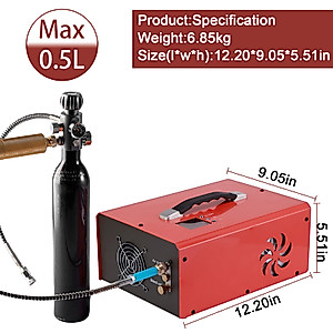 Digital Auto Stop PCP Air Compressor 4500psi 12V 110V Auto Shut Off PCP Compressor Oil And Water Free For Paintball Tank PCP Airgun And Mini Scuba Tank