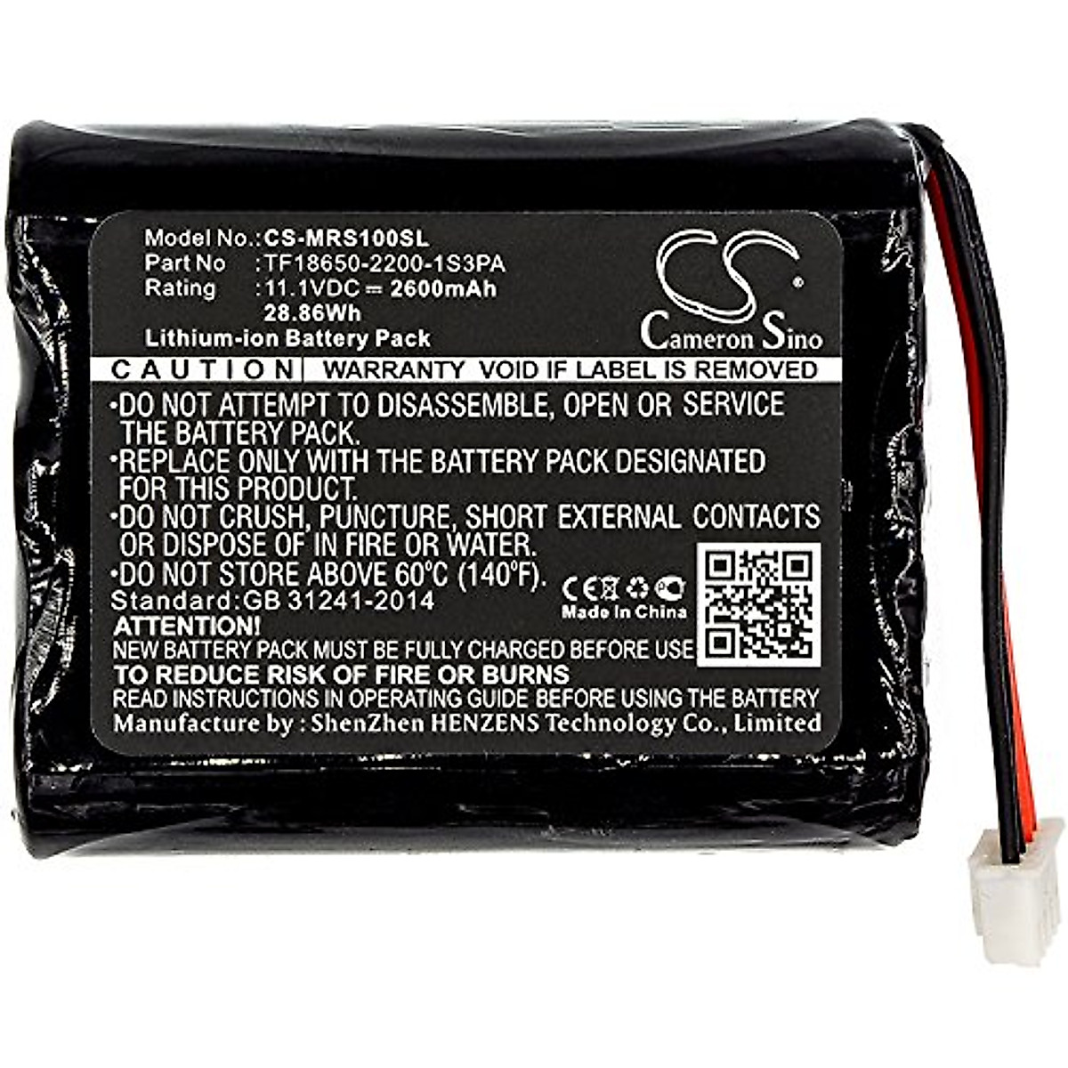 BORNMIO Replacement for Marshall Stockwell TF18650-2200-1S3PA Battery