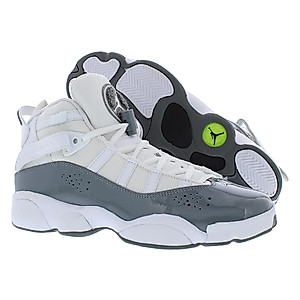 Jordan Boy's 6 Rings (Big Kid) White/Cool Grey/White 7 Big Kid M