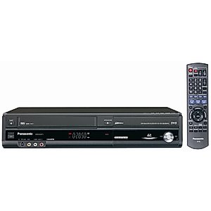 Panasonic DMR-EZ47V Up-Converting 1080p DVD-Recorder/VCR Combo with Built In Tuner (2005 Model),Black