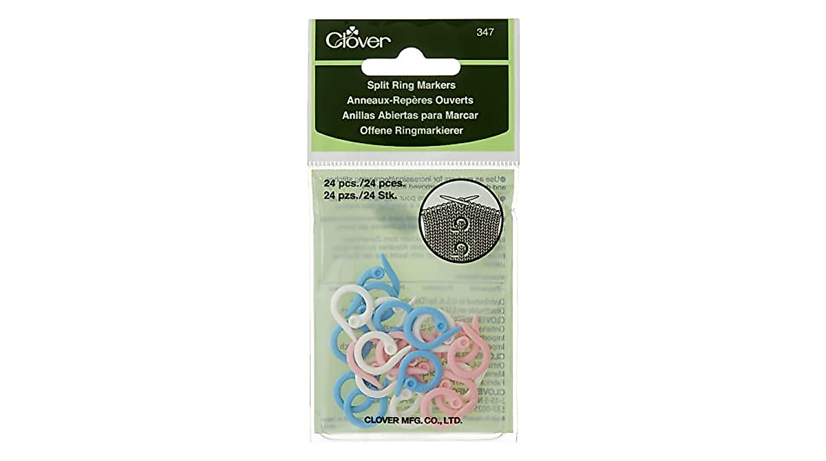 Clover Split Ring Markers for Easy Knitting Project Management
