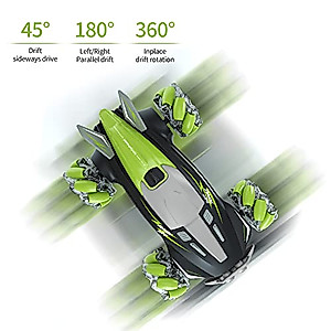 WOWELLO RC Drift Cars with Spray Mist for Kids, Remote Control Car with LED Lights and Music, Rechargeable RC Stunt Toy Car, Indoor and Outdoor Toys for 3 4 5 6 7 8-12 Year Old Boys Girls Gifts