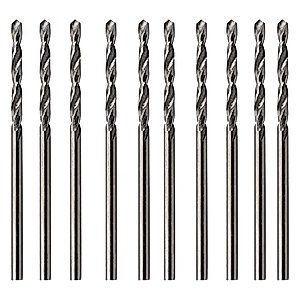 Bettomshin High Speed Steel Straight Shank Twist Drill Bits Set Power Tools Grinding Process 2.2mm Drill Diameter 10Pcs