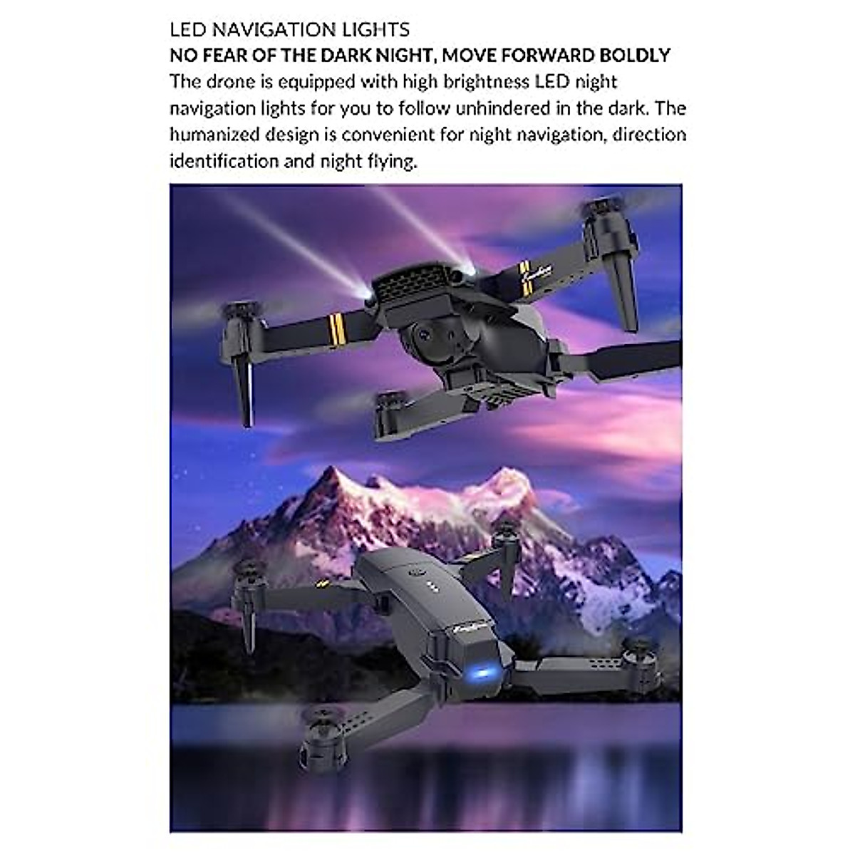 Raptor 8K Drone - Mini Drone with 4K HD Video Camera - Professional Drone for Beginners Kids and Adults - Foldable Quadcopter, Panoramic Mode 120º, Slow Motion Mode, 360º Rotation