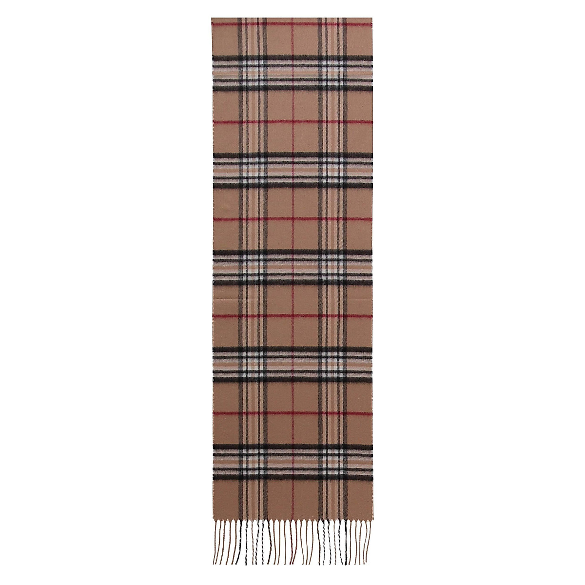 Fraas Cashmink Scarf for Men & Women - Plaid or Solid Color - Warm & Softer than cashmere - Made in Germany - 12x71in