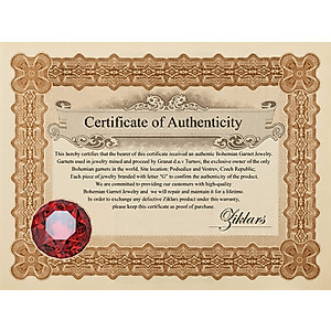 ZIKLARS Bohemian Garnet Necklace