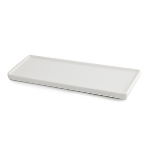 C CRYSTAL LEMON Bathroom Tray, Elegant White Perfume Tray, Decorative Vanity Tray, Ideal for Bathroom Counters, Kitchen Soap, and Makeup Organizer