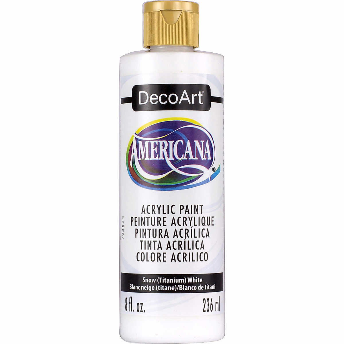 DecoArt DAO1-9 DA01-9 Americana Acrylics, 8-Ounce, Snow, Titanium White