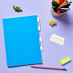 Avery Ultra Tabs, 3" x 1.5", 2-Side Writable, White, 24 Repositionable Filing Tabs (74776)