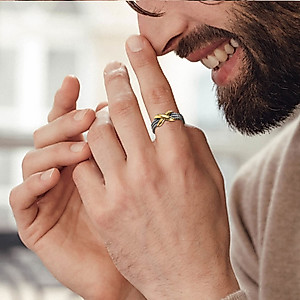 ChicSilver Gold and Silver Rings Crossover X Rings for Women Criss Eternity Bands Engagement Wedding Rings for Women