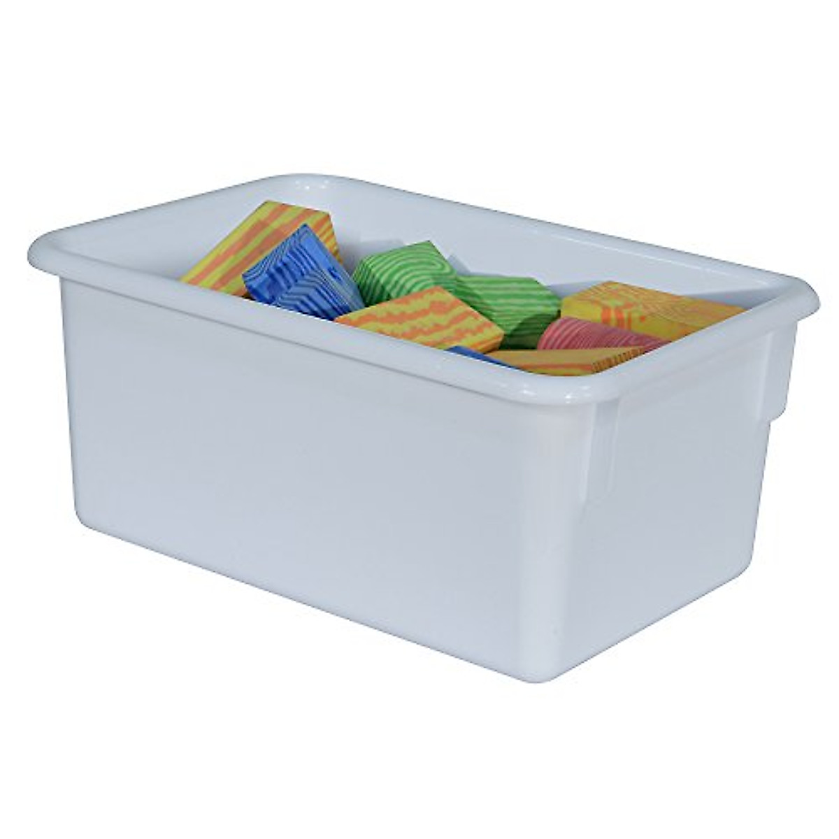 Wood Designs Kids White Rectangular Storage Tray