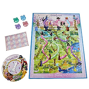 Hasbro Gaming Chutes and Ladders: Disney Princess Edition Board Game for Kids Ages 3 and Up, Preschool Game for 2-4 Players (Amazon Exclusive)