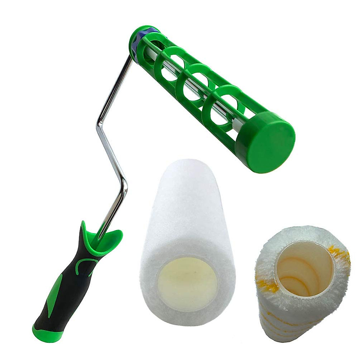 Magimate Paint Roller Frame for General Core Roller Covers, 9-inch Non-Slip Roller Frame, Soft Grip Threaded Roller Handle