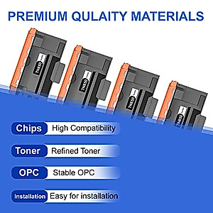 TN850 TN 850 Toner Cartridge Compatible Toner Replacement for Brother TN850 TN820 TN 850 TN-850 TN 820for Brother HL-L6200DW MFC-L5850DW MFC-L5900DW MFC-L5700DW HL-L5200DW High Yield Printer (4 Black)