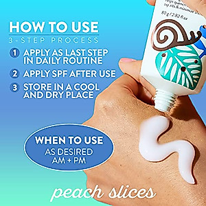 Peach Slices | Snail Rescue All-in-One Oil Free Face Moisturizer | 95% Snail Mucin | Lightweight, Long-Lasting Hydration | Silicone-Free | Face Cream | Skin Care | Clean & Cruelty-Free | 2.82 oz