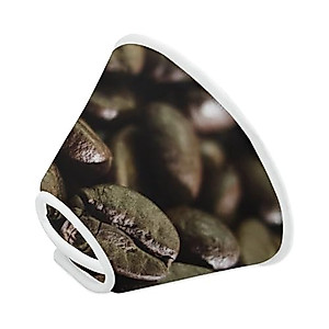 Coffee-Beans Soft Dog Cone Collars Protective Adjustable Cat Recovery Collar to Stop Licking L