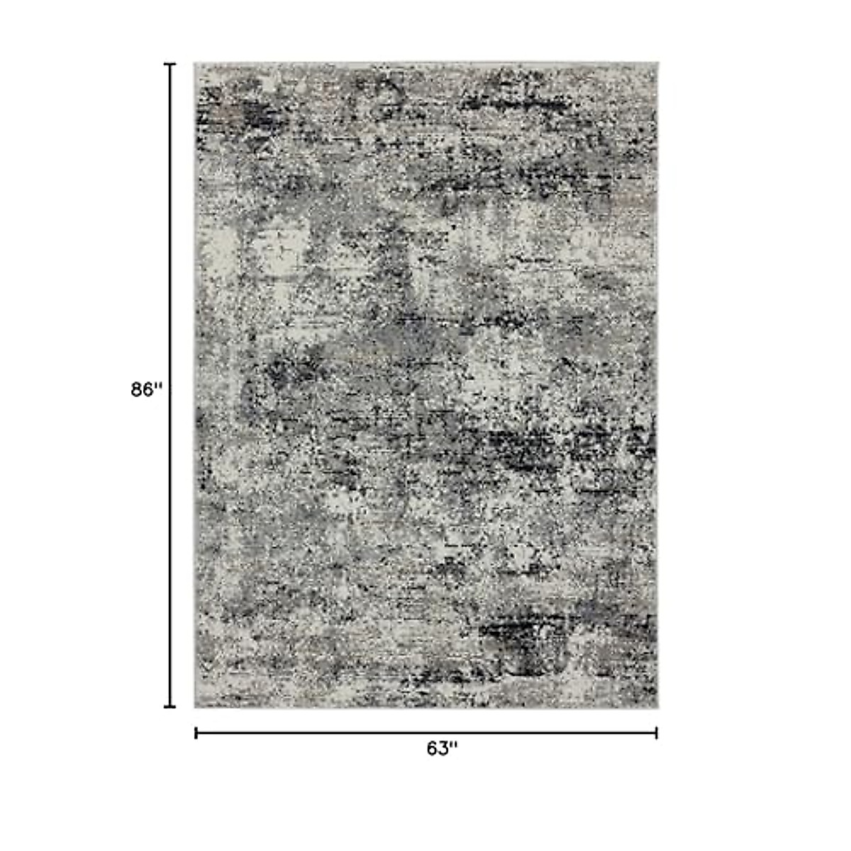 United Weavers of America Eternity Barcelona Charcoal Area Rug 5'3" x 7'2"