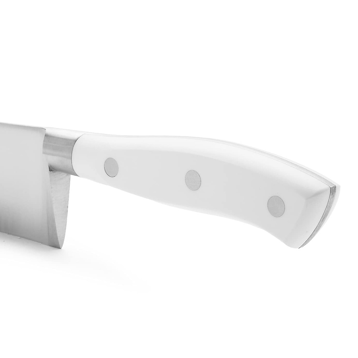 ARCOS Forged Chef Knife 10 Inch Stainless Steel. Professional Cooking Knife For Cutting Variety of Foods. Ergonomic Polyoxymethylene Handle and 250mm Blade. Series Riviera Blanc. Color White