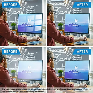 F FORITO 2-Pack 24 inch Anti Glare Computer Screen Protector, Matte Computer Screen Cover Compatible with 24" Sceptre/HP/KOORUI/Dell/ViewSonic/BenQ/LG/SAMSUNG/ASUS Desktop with 16:9 Aspect Ratio