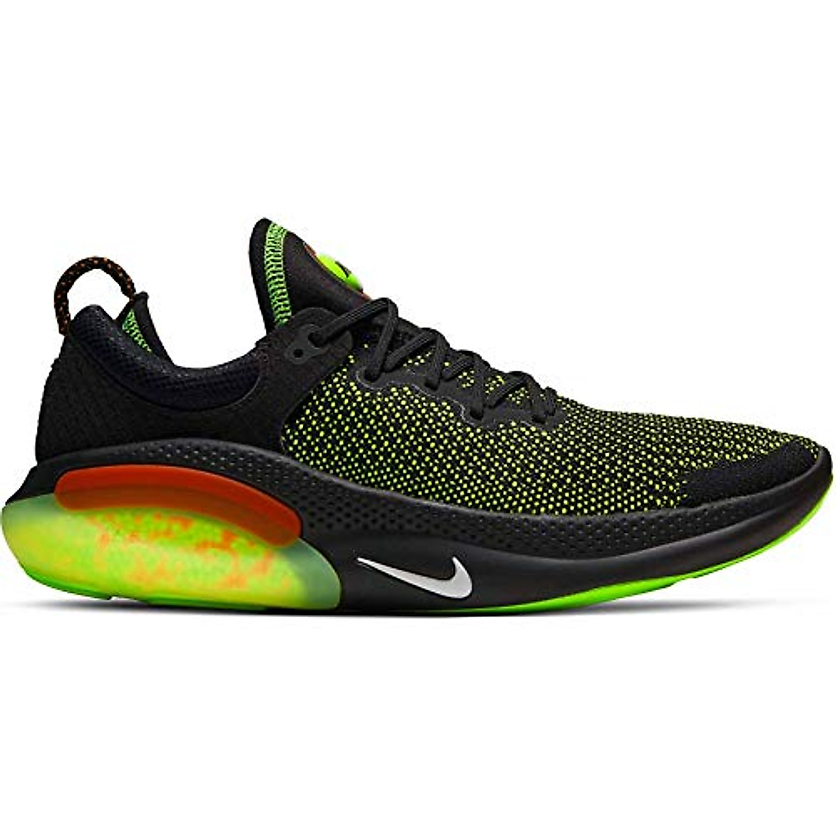 Nike Men's Joyride Run Flyknit Running Shoes (13, Black/White/Electric Green/Kumquat)
