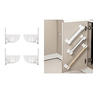 Vmohuyktx Set of 4 Convenient Wall Shelf Set Compact Wall Mounted Storage Rack Storage Shelf Display Holder