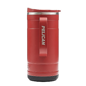 Pelican Hydration Pelican Ridge™ 18 oz Vacuum Insulated Tumbler - Recycled Stainless Steel Double Wall Travel with Dual Lid, Powder Coated Insulated Coffee Mug For Hot Cold Drinks, Brick