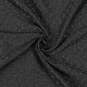 Explore Land Cotton Shemagh Tactical Desert Scarf Wrap (Black)