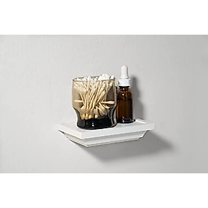 Ninefold Design ​​​​Small Wall Shelf | 6 in x 4 in | Decorative Mini Shelves| Wall Mounted Small Corner Shelf for Bathroom, Living Room, Kitchen, Bedroom, and Office