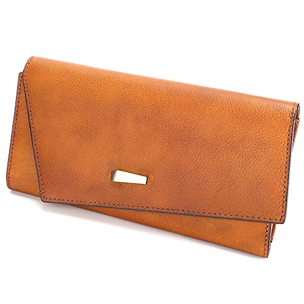 Genuine Leather Wallet RFID Blocking Women Long Purse Vintage Cowhide Handmade Card Holder Organizer (Brown)