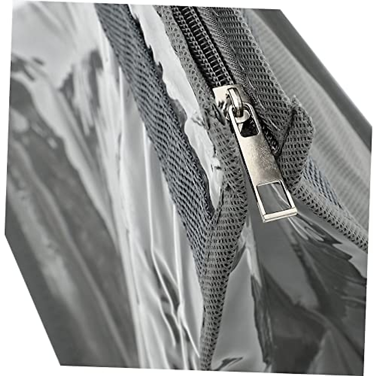 Cabilock 3pcs Bag Hanging Bag Zip Tote Bag Handbag Storage Bag Hanging Closet Bag Protector Clear Hangers Hanging Storage Pockets Purse Storage Organizer Zipper Storage Bags Purse