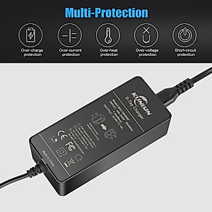 KUNLUN D-Tap Quick Charger[DC 16.8V/4A] with D Tap Cable for V-Mount/V Lock/Gold Mount Battery Charger, for Sony BP-U65 BP-U68 HDW-800P HDW-F900R PDW-680 PDW-850 DSR-650P PMW-F5