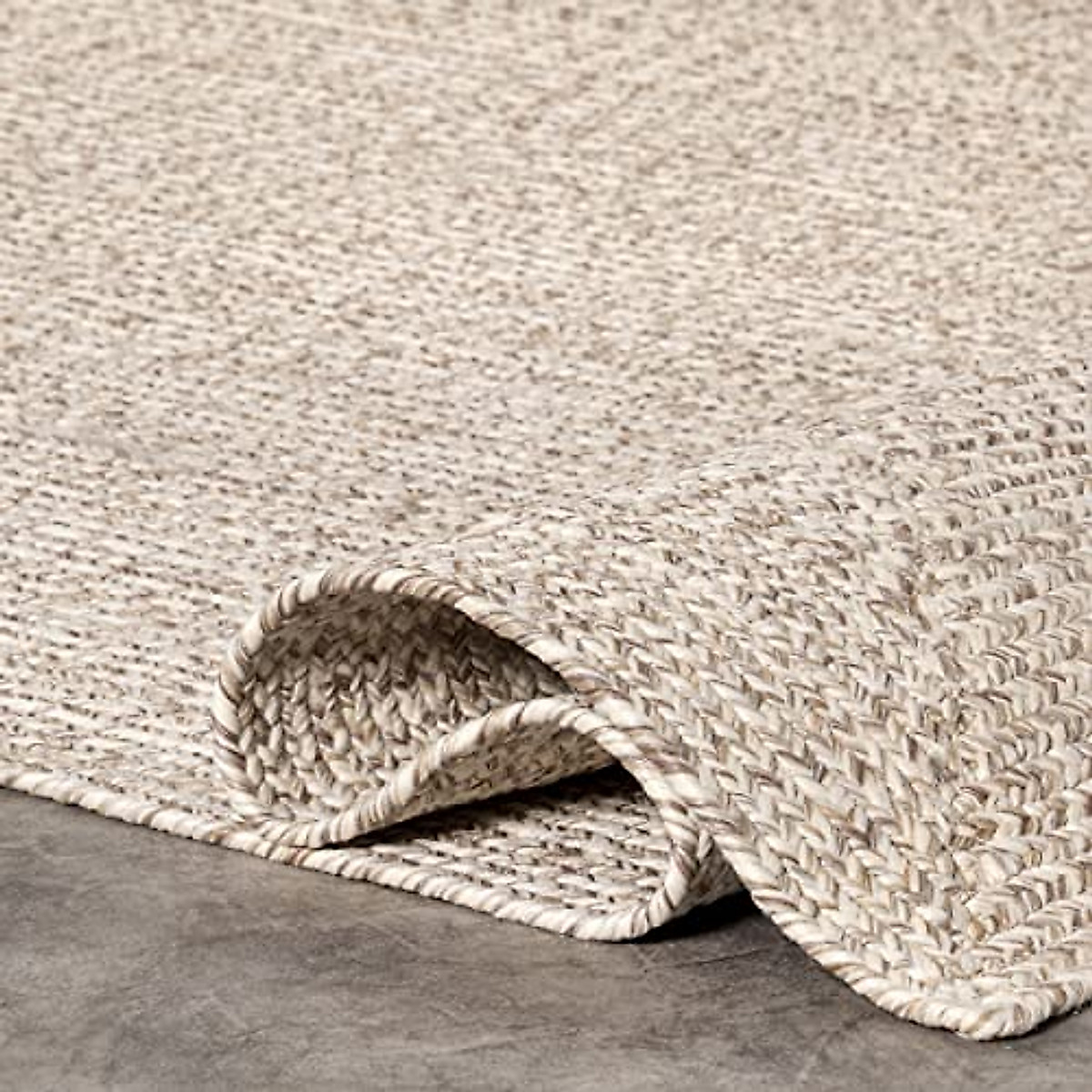 nuLOOM Wynn Braided Indoor/Outdoor Area Rug, 10' x 14', Tan