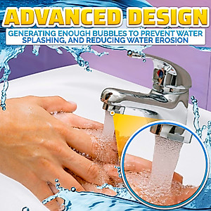 4Pcs Bathroom Faucet Aerator Replacement with Brass Shell - Kitchen Sink Aerator Faucet with Gasket - Kitchen Faucet Aerator Male Thread 15"/16" 24mm Bathroom Sink Aerator 2.2 GPM Faucet Aerator