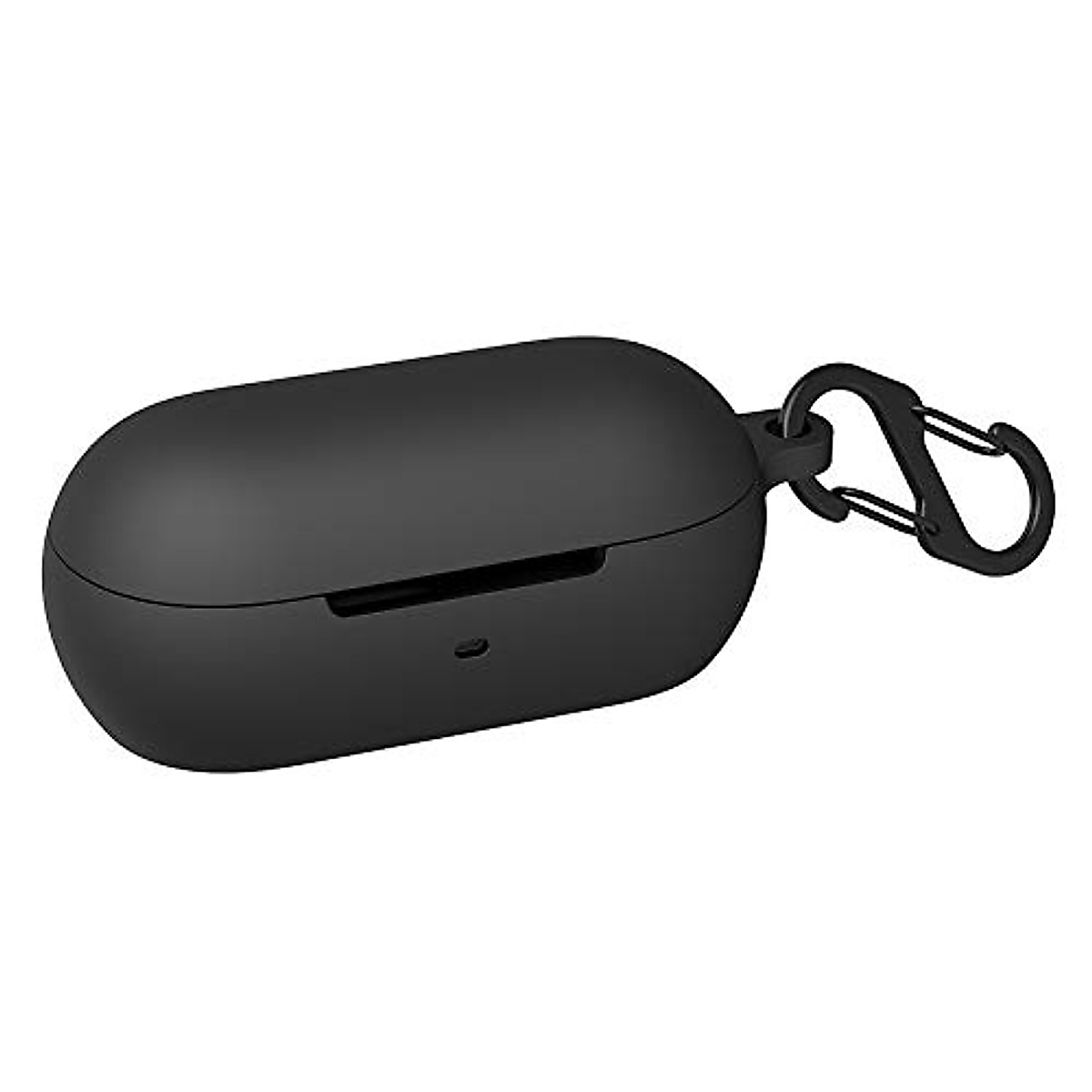 Nimon Silicone Case for OnePlus Buds Z, Soft and Flexible, Scratch/Shock Resistant Silicone Cover for OnePlus Buds Z Headphones (Black)