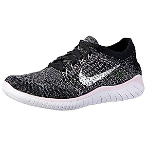 Nike Free RN Flyknit 2018 Women's Running Shoe Black/White-Pink Foam 11.0
