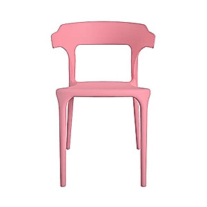 Novogratz Poolside Collection, Felix Stacking Dining Chairs, Indoor/Outdoor, 2-Pack, Pink