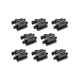 Ignition Coil Pack Set of 8 - Replaces 12558693, GN10298, C1208, D581 - Compatible with Cadillac, Chevy & GMC - Escalade, Silverado, Avalanche, Express 3500, Suburban, Tahoe, Sierra, Savana, Yukon
