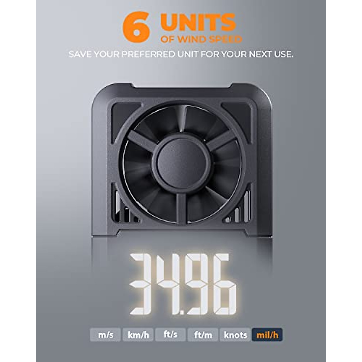 TopTes TS-301 Digital Anemometer, Wind Speed Meter with 2.26-inch Big Backlight LCD Screen, Air Flow Meter for Sailing Surfing Drone Flying RC Plane Golf Shooting HVAC