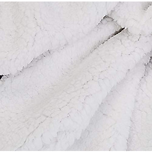 Amazon Basics Ultra-Soft Micromink Sherpa Blanket - Throw, Grey