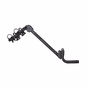 Rhino-Rack Take 2 Hitch Mount 2 Bike Carrier, Folds Out to Access Trunk or Hatch & Folds Down Easy When Not in Use, Heavy Duty with Adjustable Cradles, Black (RBC045)