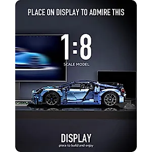 Nifeliz DIVN Race Car MOC Building Kit and Engineering Toy, Adult Collectible Sports Car Technology Building Kit, 1:8 Scale Sports Car Model for Men Teens(3728 Pcs)