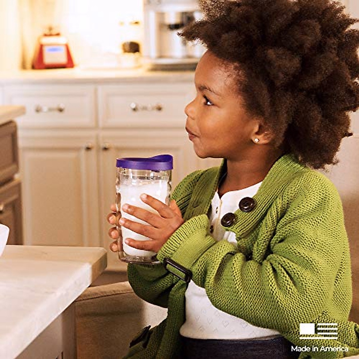 Tervis Made in USA Double Walled Sesame Street Insulated Tumbler Cup Keeps Drinks Cold & Hot, 10oz Wavy - No Lid, Elmo