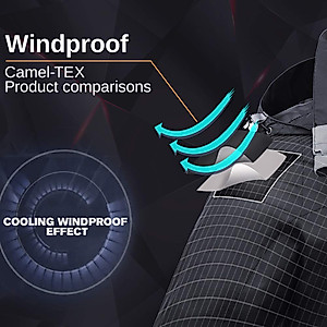 CAMEL CROWN Women's Ski Jacket Waterproof 3 in 1 Winter Jacket Windproof Warm Fleece Hooded Snowboard Mountain Snow Coat