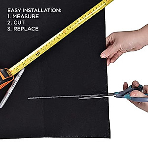 Cut to Fit Carbon Pad Pre Filter Roll for Air Conditioner / Purifiers Furnace Filters Trash Cans (1)