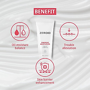 ZEROID Pimprove Moisturizer Korean Dermocosmetic | Hyaluronic Acid | Skin Barrier | 100ml (3.38 fl oz.)